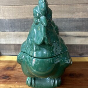 Rare Vintage Large Green Rooster Chicken Tureen - Etsy