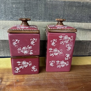 Stacking Canister Set, Temptations by Tara Floral Lace - Etsy