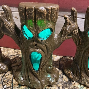 Halloween Spooky Tree 3pcs LED, With Sound Battery-operated - Etsy