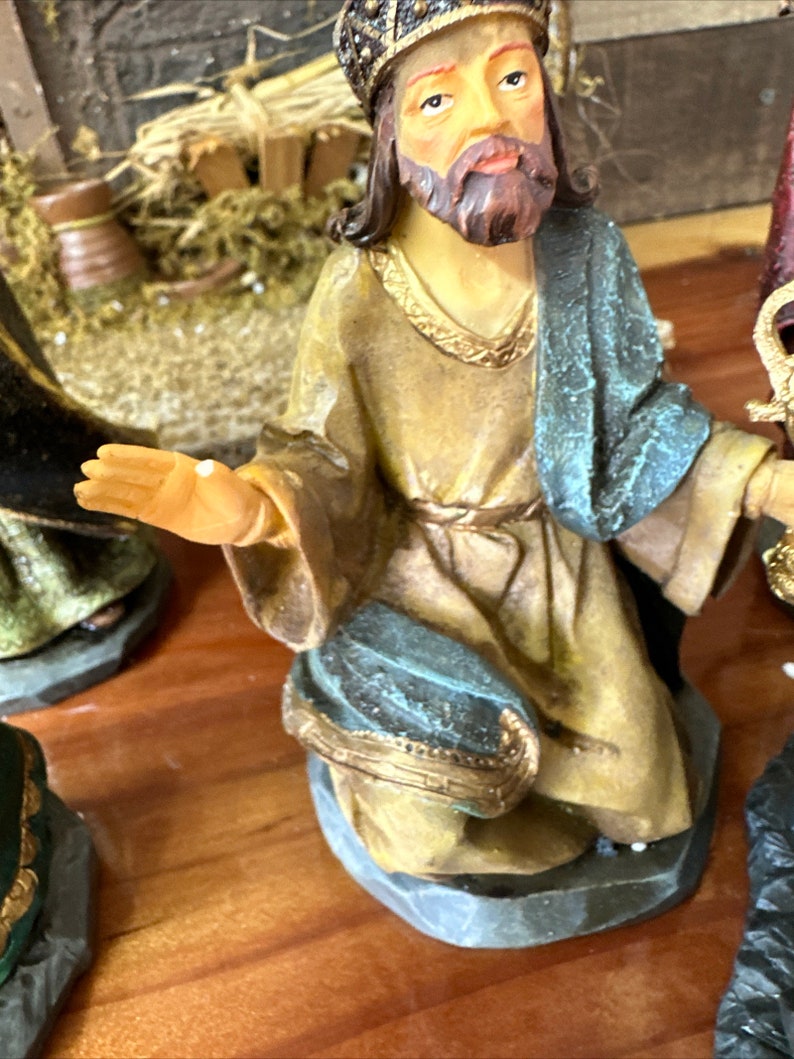 Holiday Polyresin Nativity Set 12 Pieces in Box - Etsy