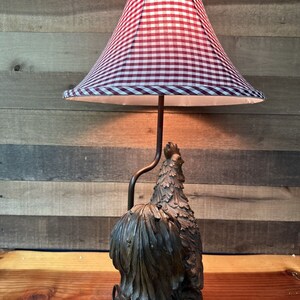 Country Western Farmhouse Rooster Chicken Hen Heavy Table Lamp With ...