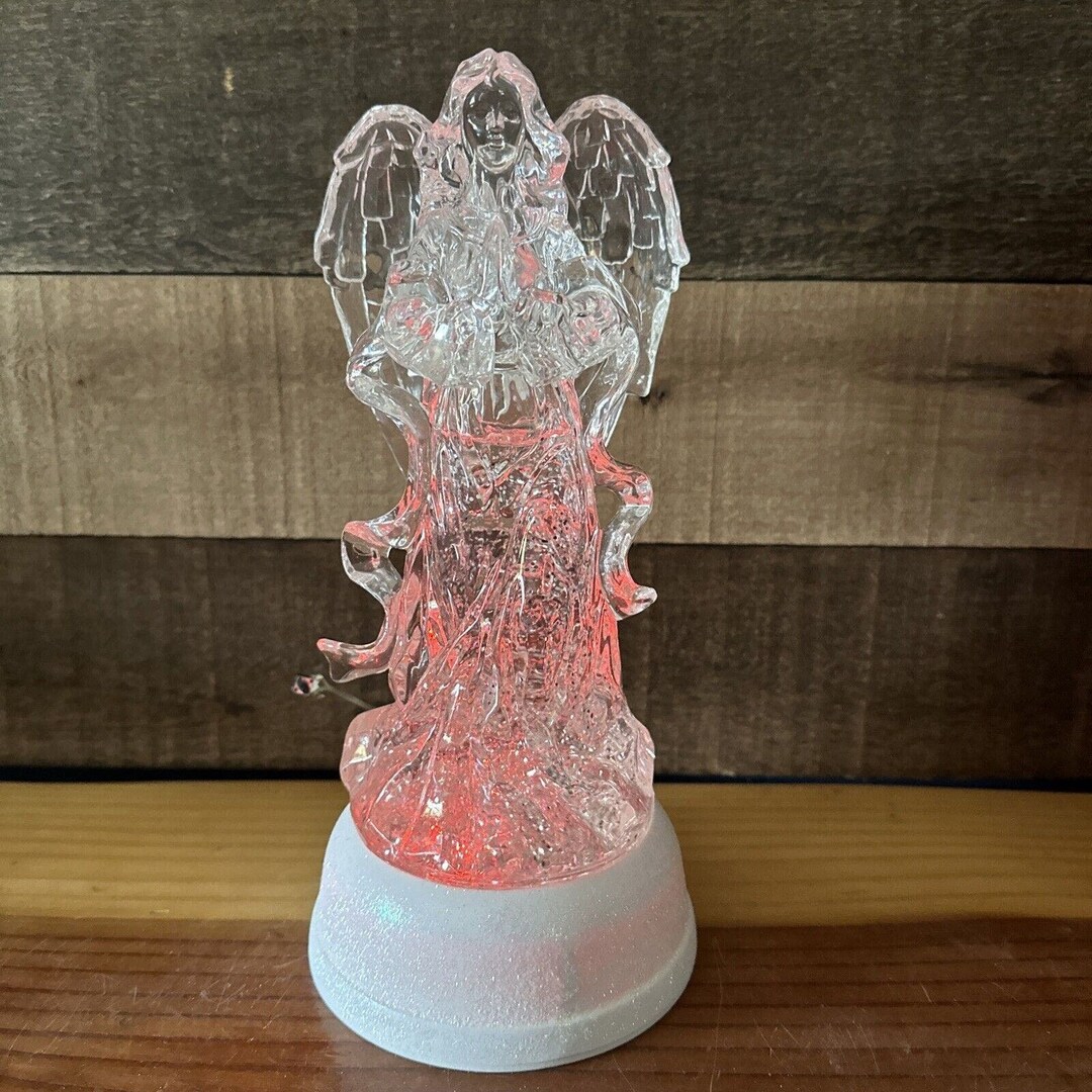 Led Light up Color Changing Angel in Box - Etsy