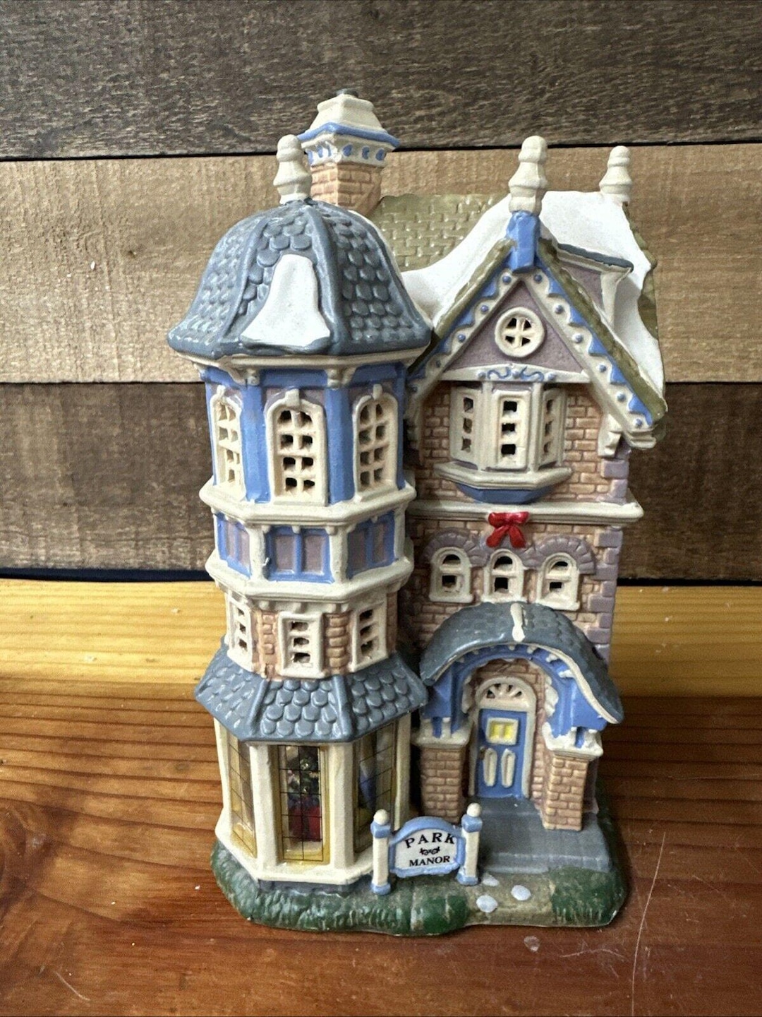 Lemax Caddington Village Collection Porcelain Park Manor Lighted House ...