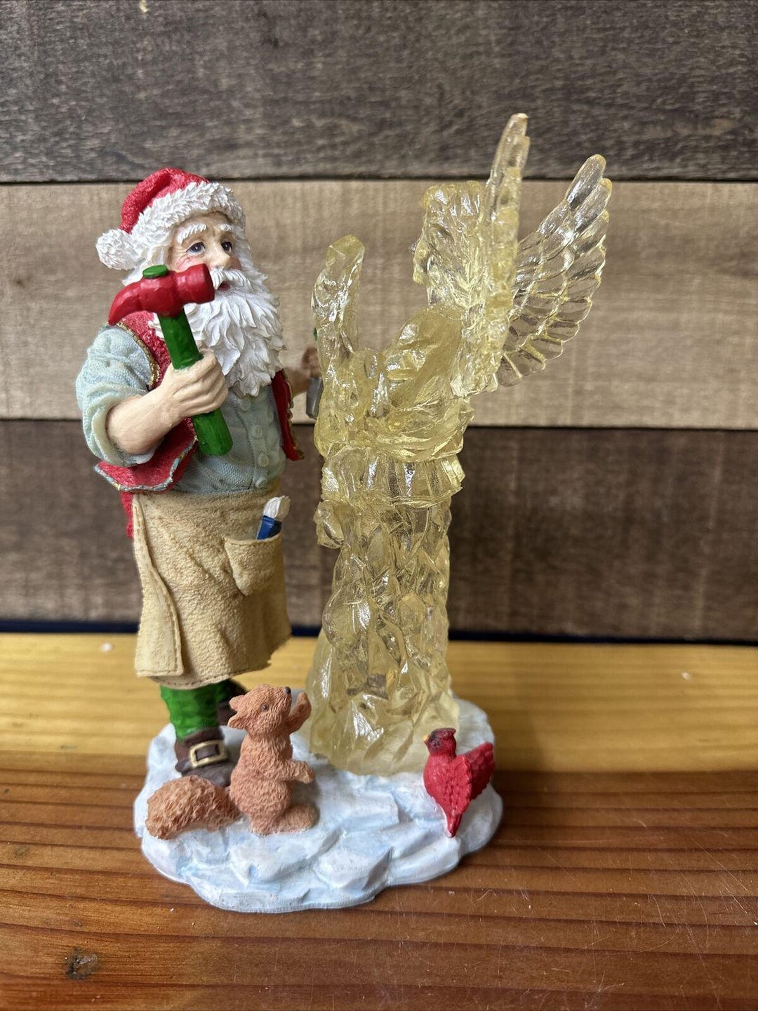 Santa Ice Sculptor Making Ice Angel 8” - Etsy