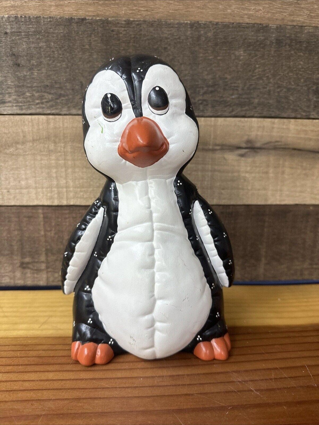 Kimple Ceramic Penguin Figurine Hand Painted Vintage 1986 Christmas 10 ...