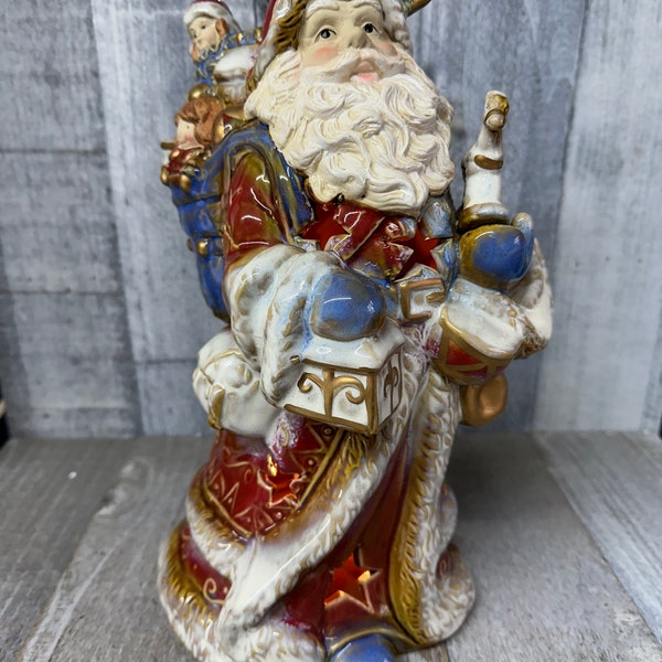 Ceramic Santa - Etsy