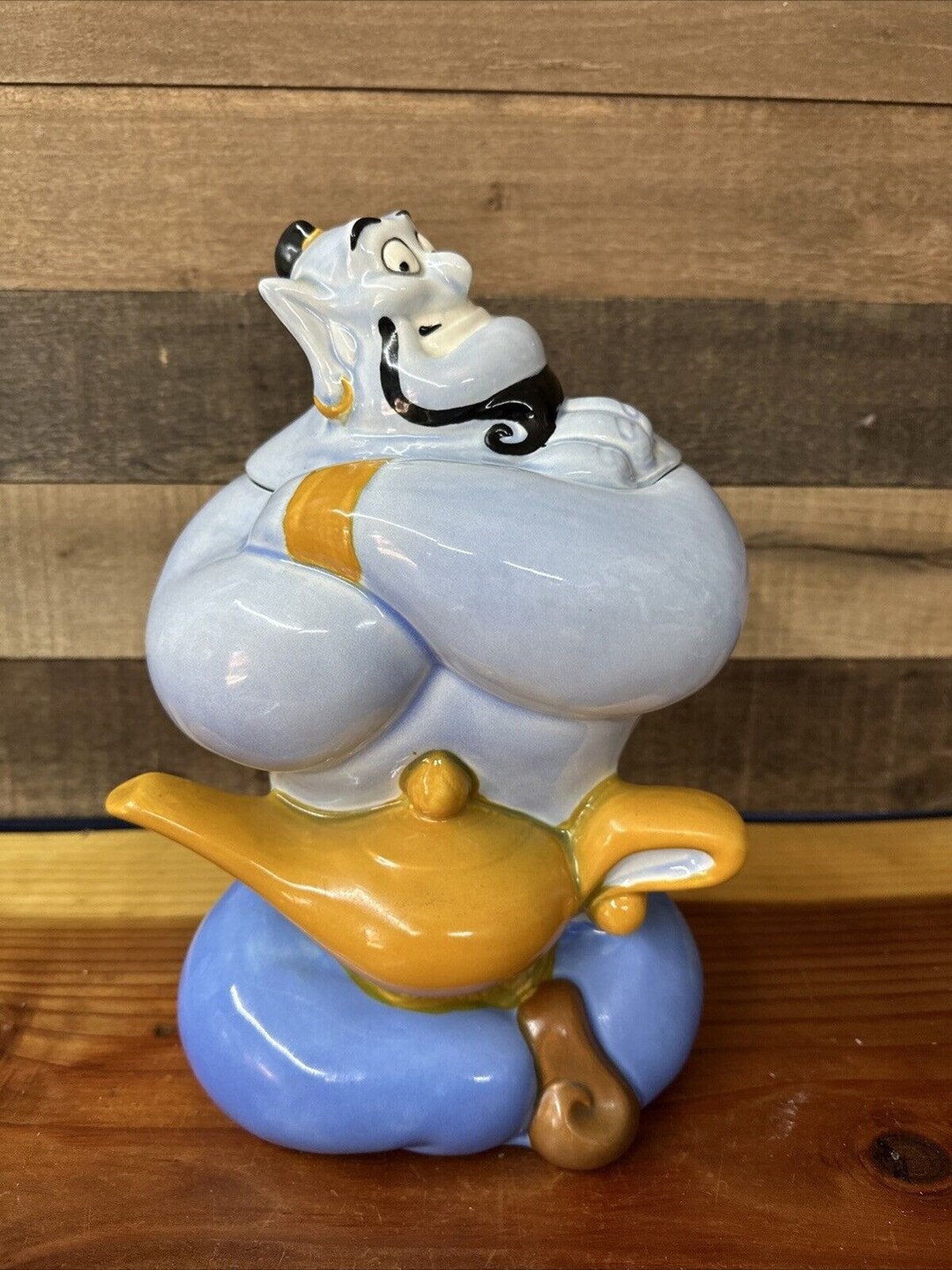 Disney Vintage Aladdin Genie Cookie Jar by Treasure Craft 1994 USA 90s ...