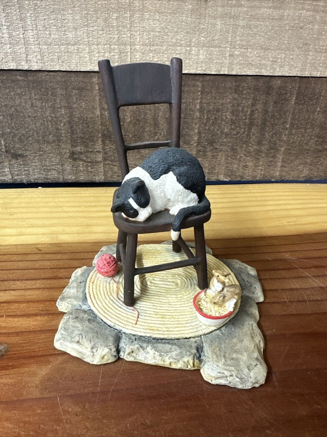 Vintage 1983 Lowell Davis "catnapping Too" Schmid Figurine Cat Mice ...