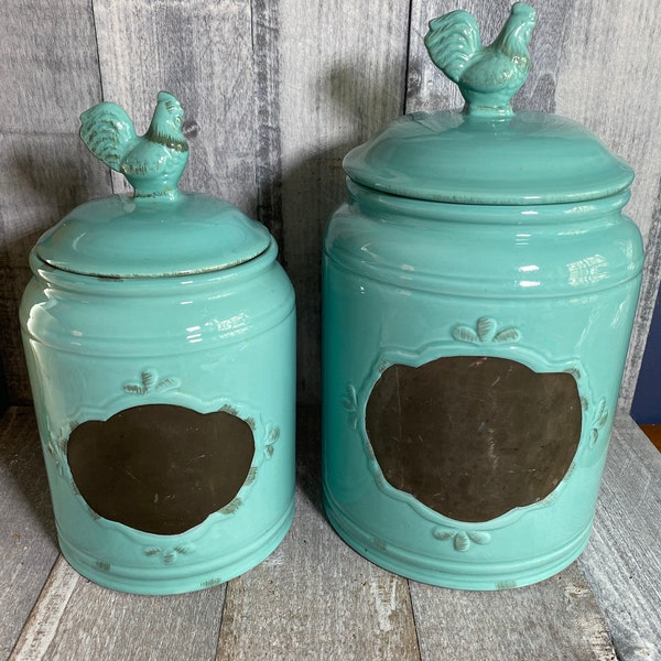 Rooster Canister Set - Etsy