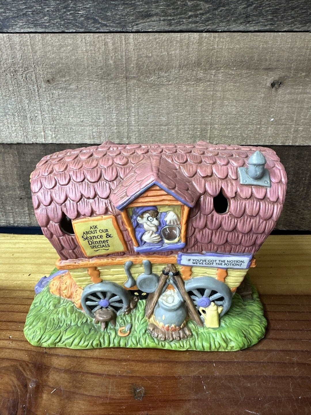 Halloween Creepy Hollow Creepy Caravan Ceramic Building W/ Box - Etsy