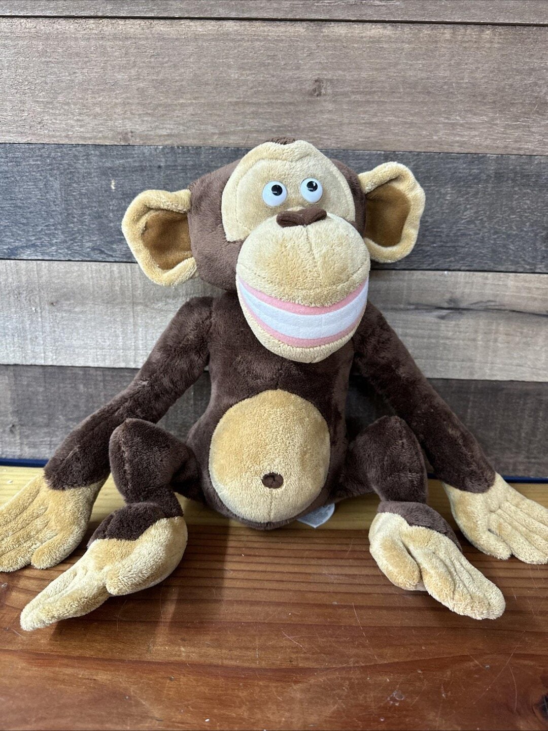 Russ Madagasgar Phil 12” Seated Monkey Chimp Stuffed Plush Animal ...