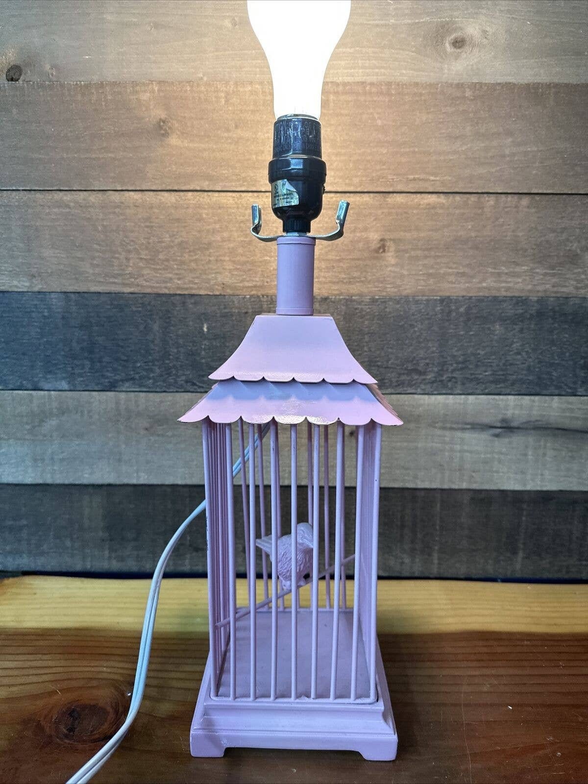Pink Metal Bird Cage Table Lamp 21 - Etsy