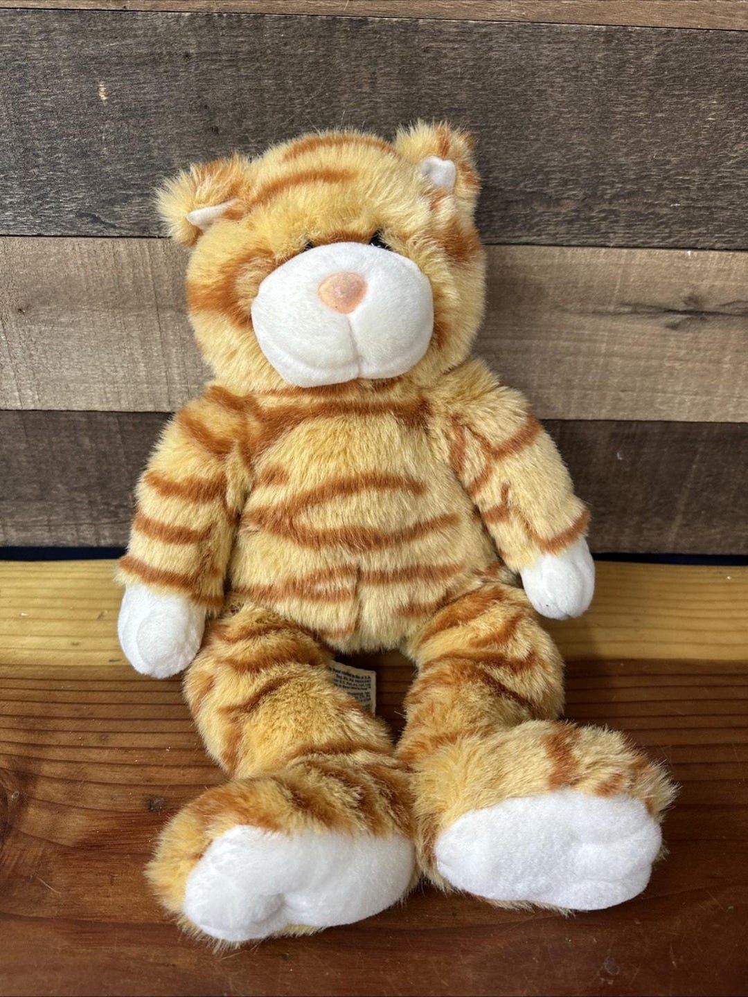 Build A Bear Orange Striped Tabby Cat Plush 17”stuffed Animal Toy ...