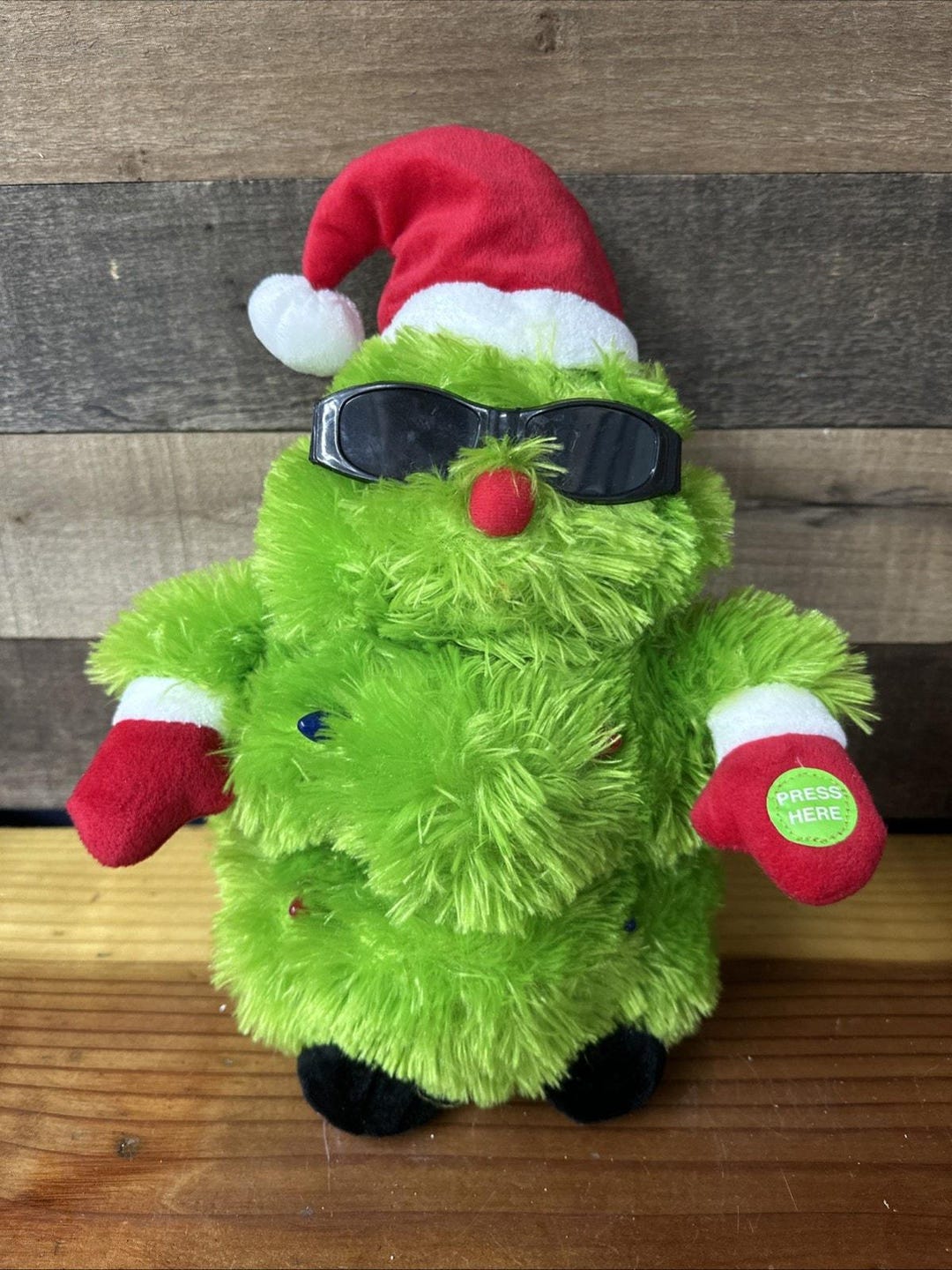 Sound N Light Animatronics Christmas Tree Plush Sings “jingle Bells ...