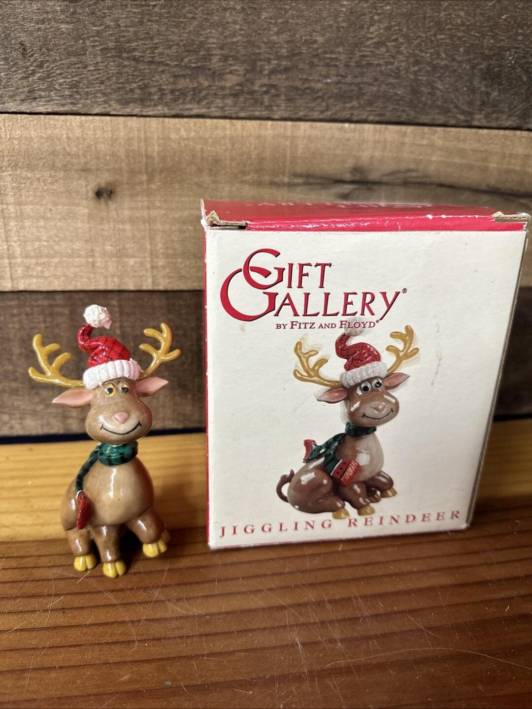 Fitz and Floyd Jiggling REINDEER Original Box -flaw - Etsy