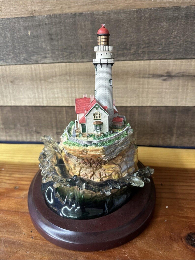 Lenox Lighthouse Decorative Collectible "light at Land's End" 1998 - Etsy