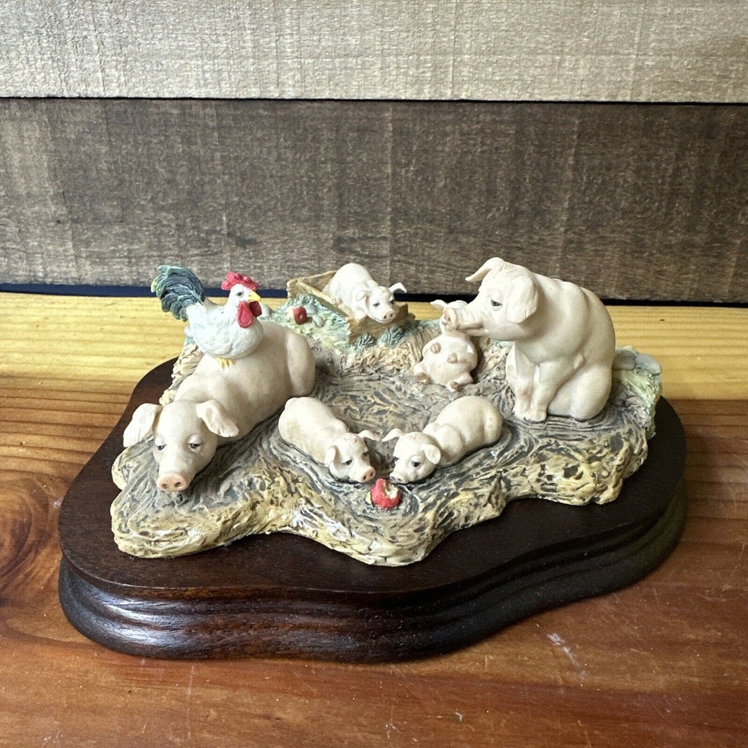 Lowell Davis "hog Heaven" Figurine Pigs Border Fine Arts Schmid - Etsy