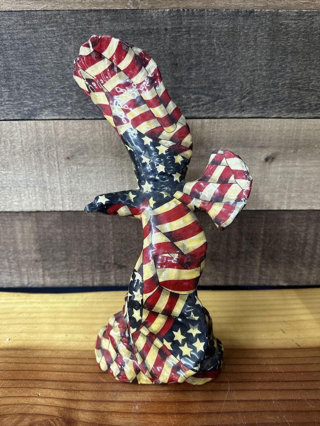 American Flag Wrapped Soaring Eagle Figure 11” - Etsy