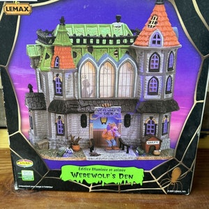 Lemax Spooky Town Werewolf's Den Retired Halloween 2007 Rare-please ...