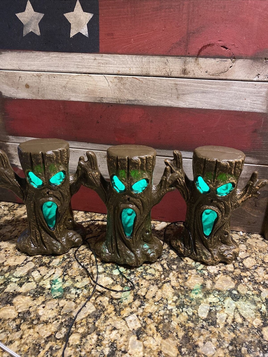 Halloween Spooky Tree 3pcs LED, With Sound Battery-operated - Etsy