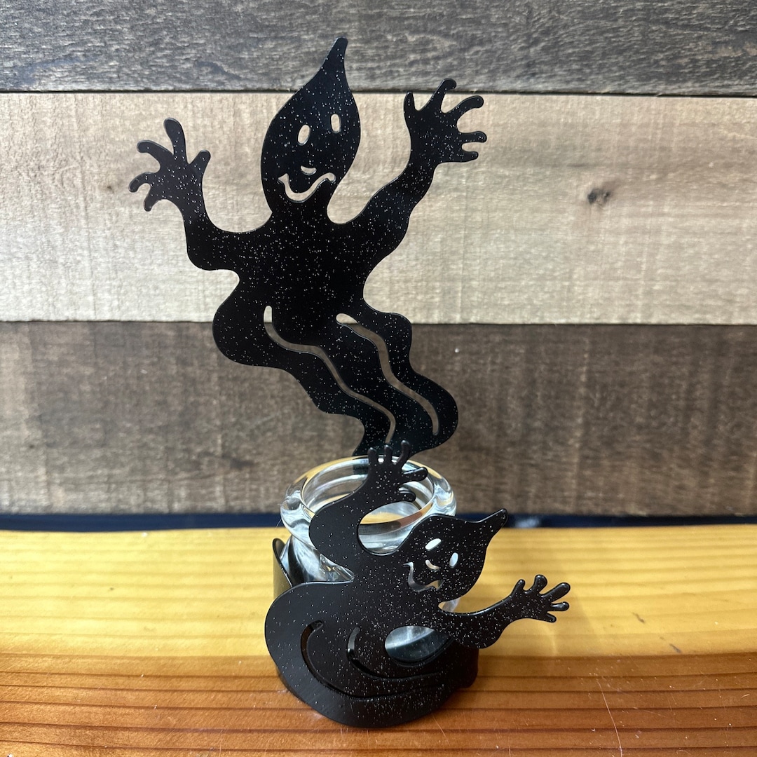 Partylite Halloween Shadow Dancer Ghosts Tealight Holder - Etsy