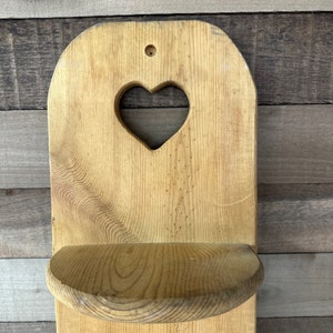 Vintage Wood Heart Cut Out Shelf - Etsy