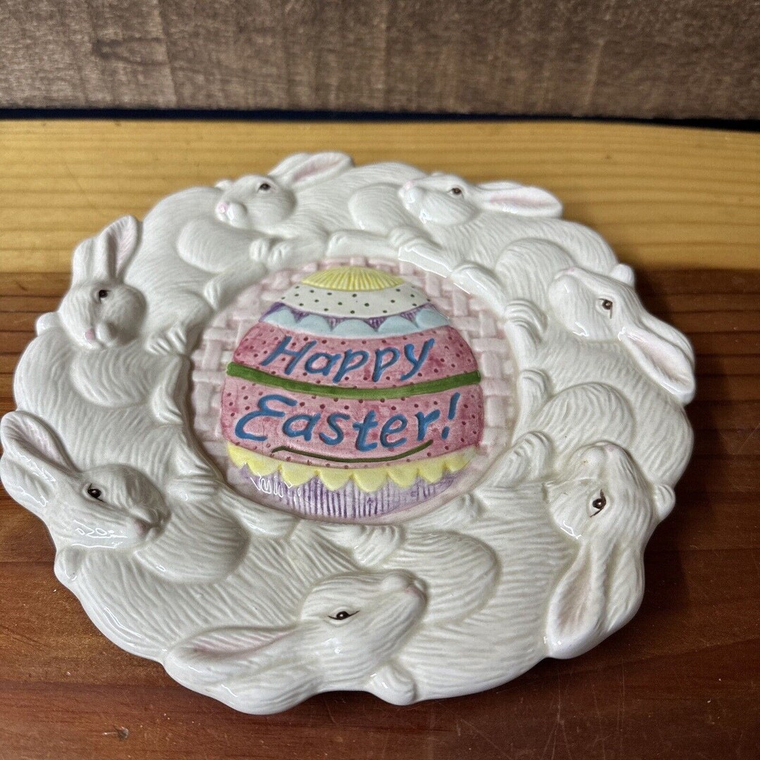 Omnibus by Fitz and Floyd Easter Canapé Plate - Etsy