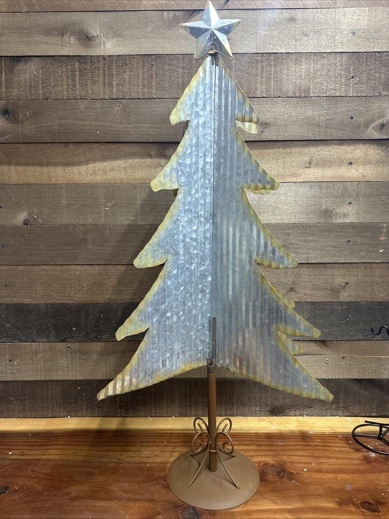 Rustic Metal Christmas Tree 3 Ft - Etsy