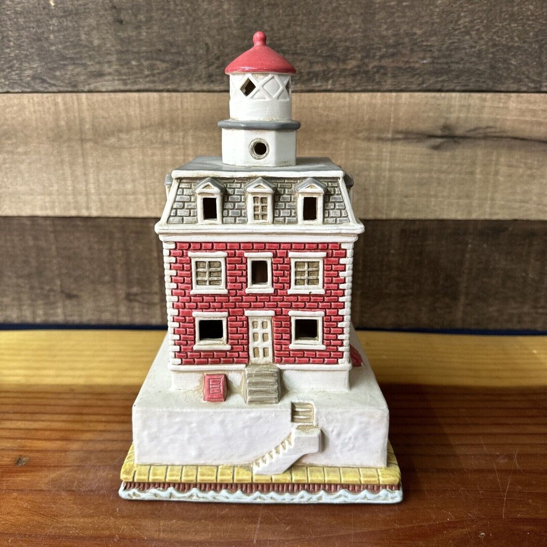 Lefton Historic American Lighthouse New London Ledge CT 1993 Vtg - Etsy