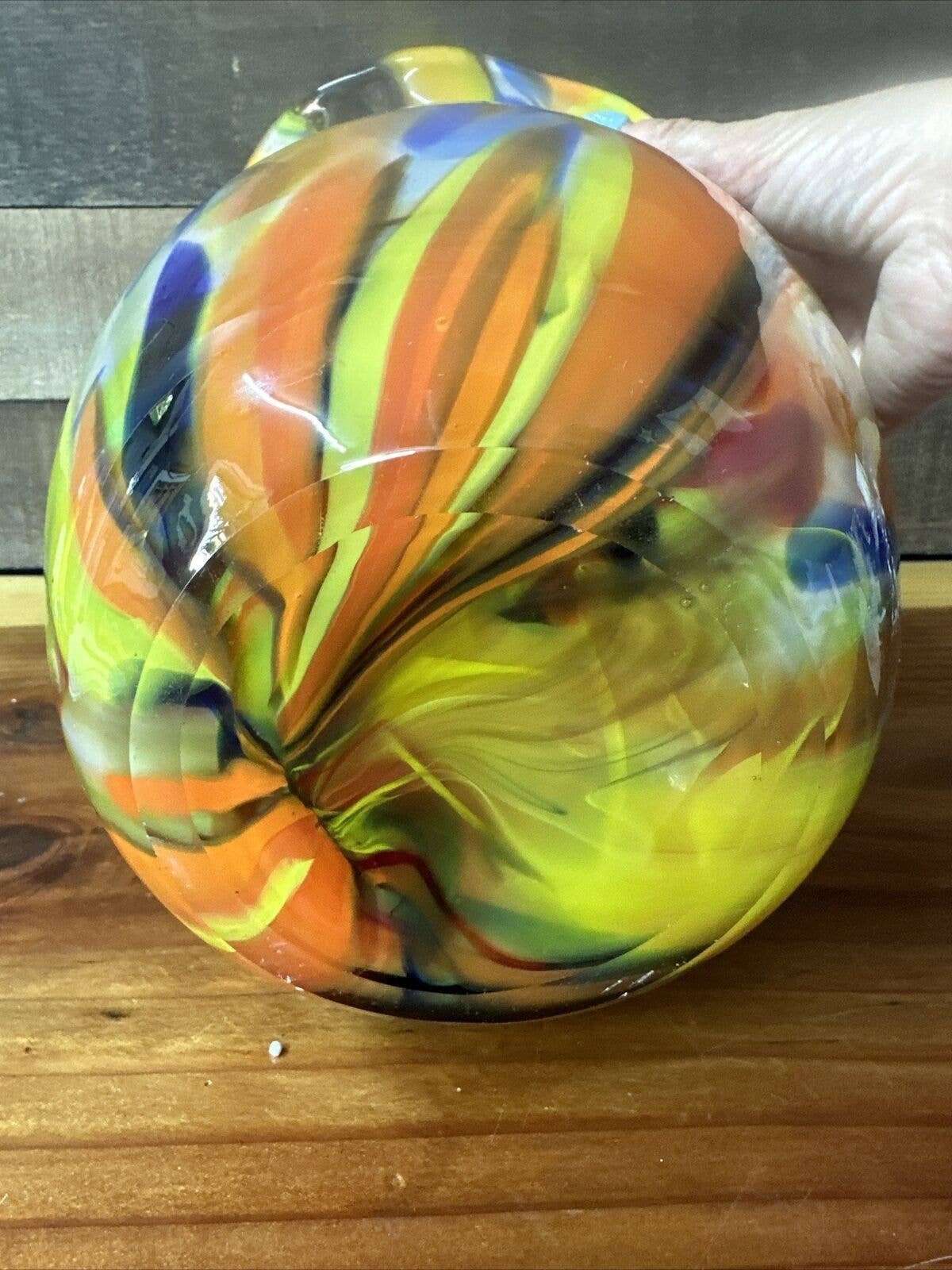 Krosno Jozefina Poland Hand Blown Art Multicolor Rainbow Glass - Etsy