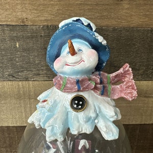 Christmas Snowman Dome Tabletop Display -no Lights or Movement 12” - Etsy