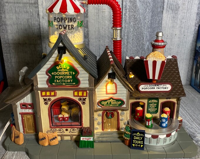 Lemax Bells Gourmet Popcorn Factory - Etsy