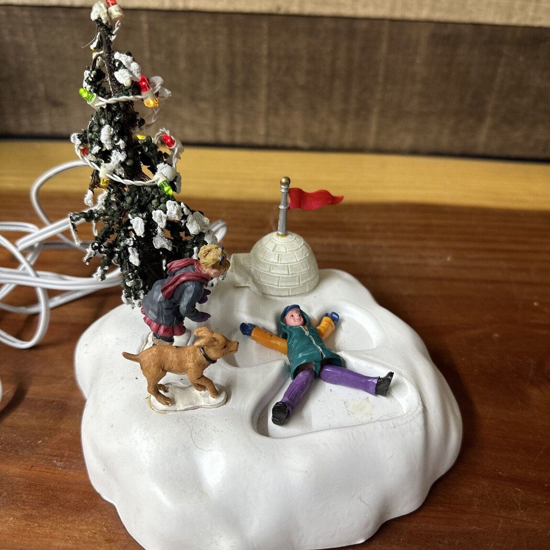 Vintage Lemax Angels Wing Lighted & Animated Accent Christmas Village ...