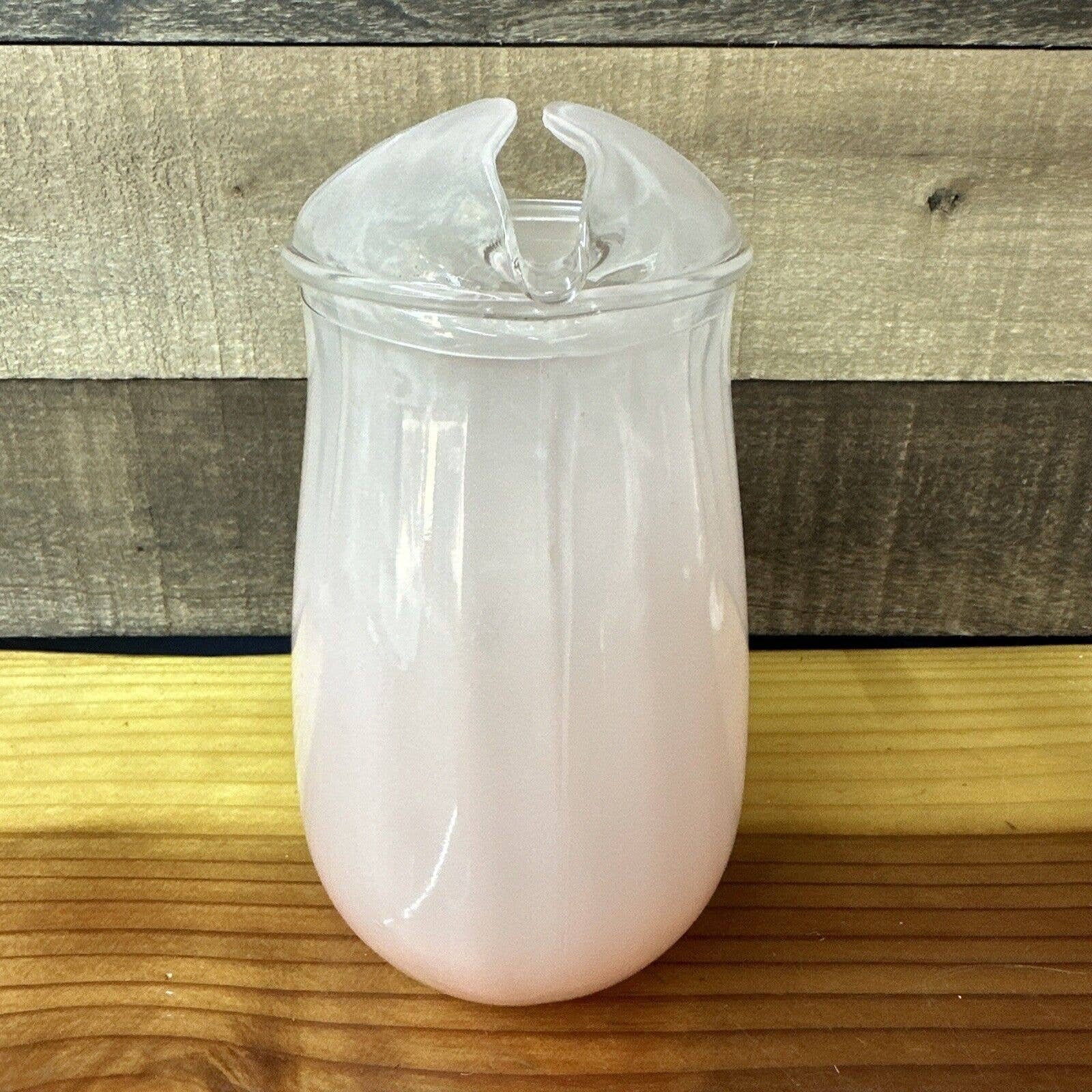Depression Era GLASS Pink Satin Frosted PITCHER Ice Guard - Etsy