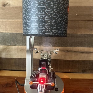 2004 Harley-davidson Heritage Softail Table Lamp Night Light With Sound ...