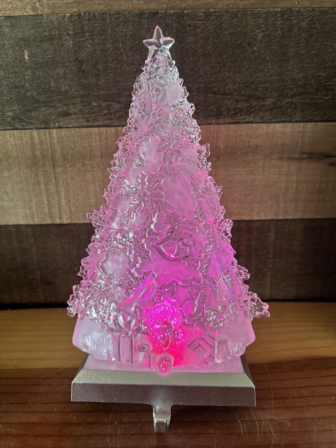 Heritage Mint Holiday Ice Sculpture Lighted Stocking Hanger Christmas ...