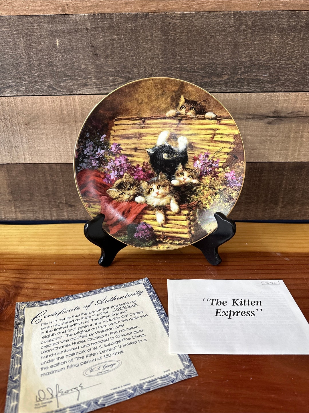 Kitten Express Collector Plate - Etsy