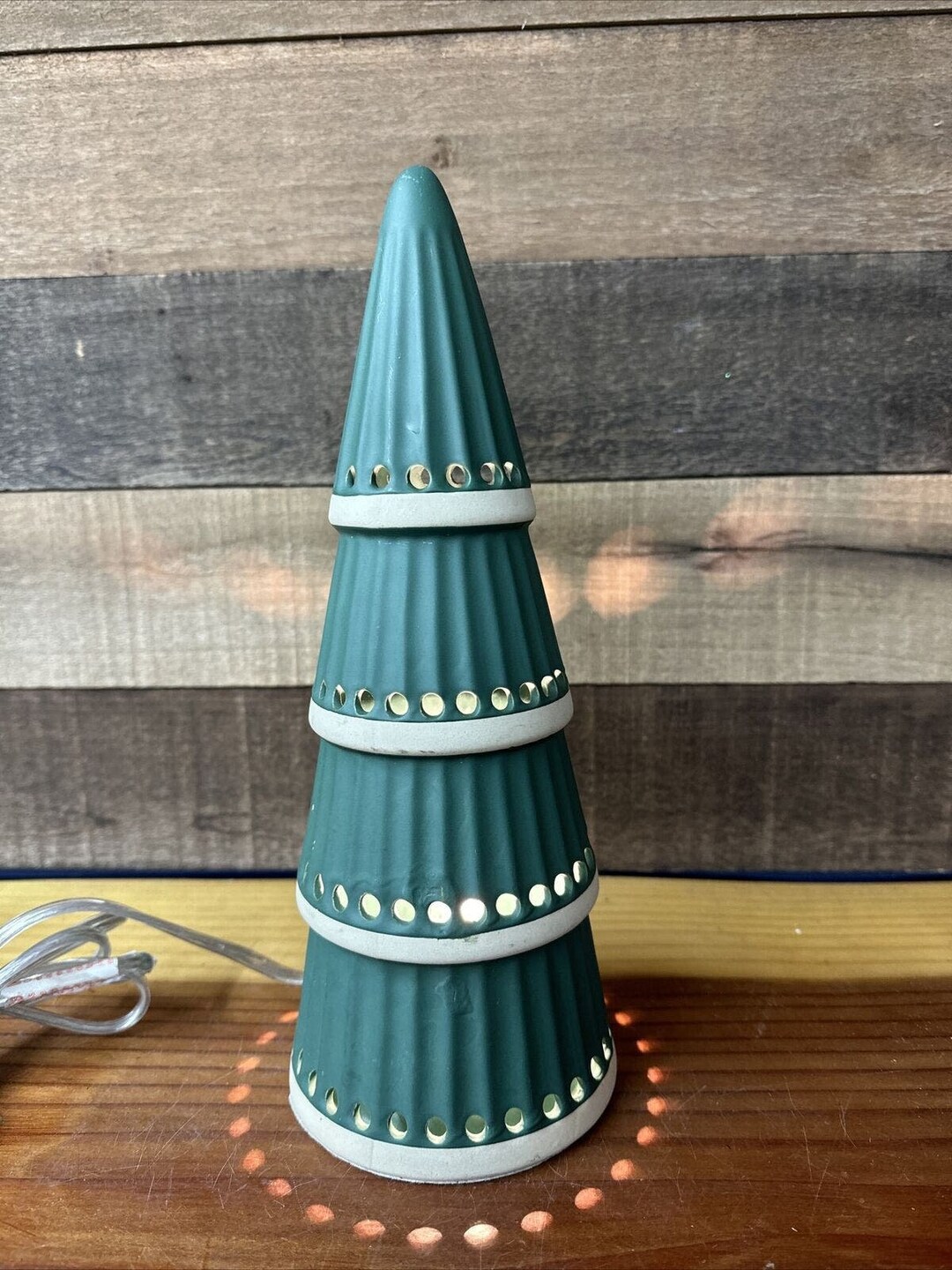 Lakeside Collection Green Lighted Tabletop Tree Winter Christmas 12” - Etsy