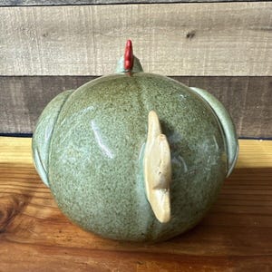Fat Ceramic Chicken Figurine Display 8” Round - Etsy