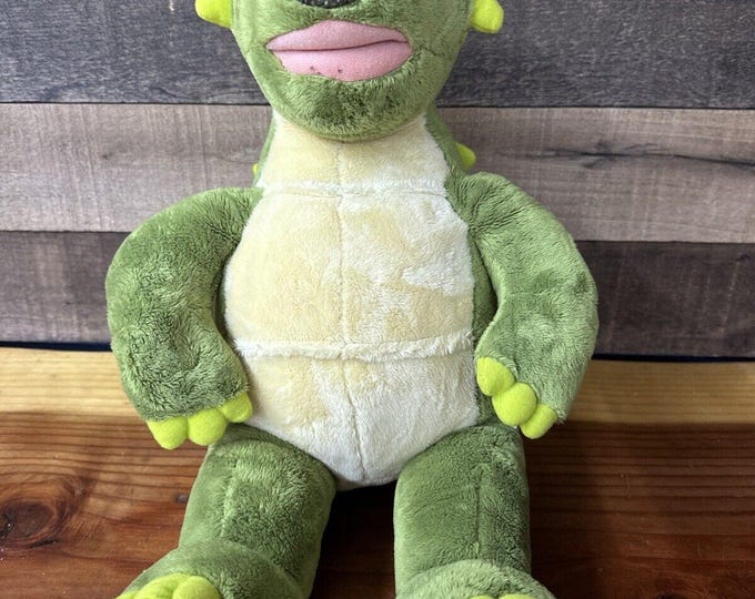 Build-a-bear BAB Green Ankylosaurus Dinosaur With Spikes 18” Plush -no ...