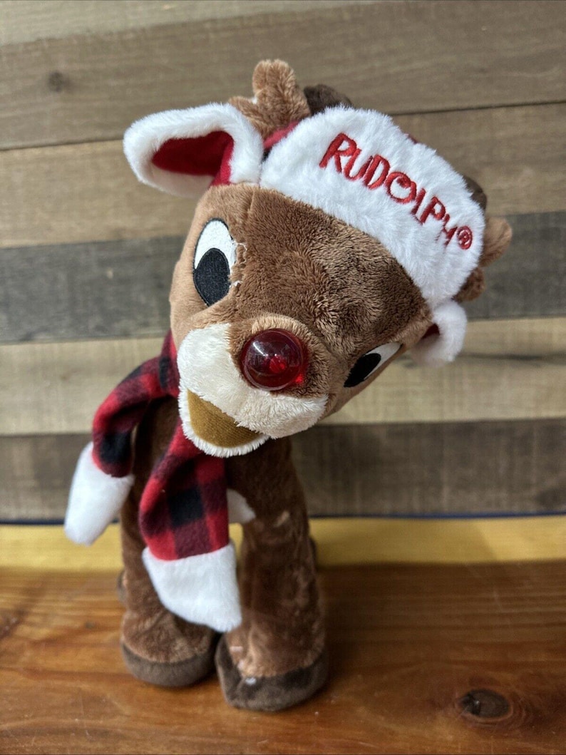Rudolph the Red Nosed Reindeer Lighted Musical Dancing Dan Dee -head ...