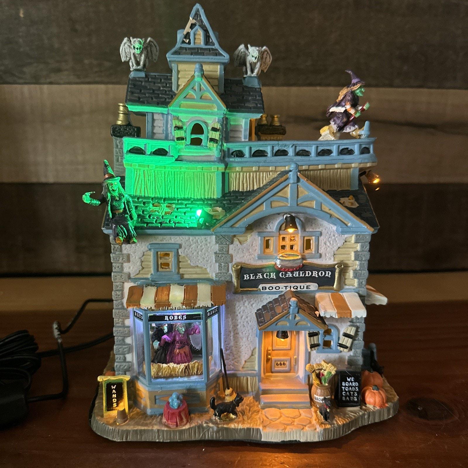 Lemax Spooky Town, Black Cauldron Bootique, #05005 Retired Halloween in ...
