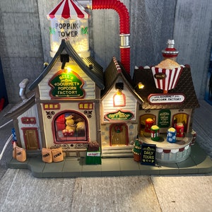 Lemax Bells Gourmet Popcorn Factory - Etsy