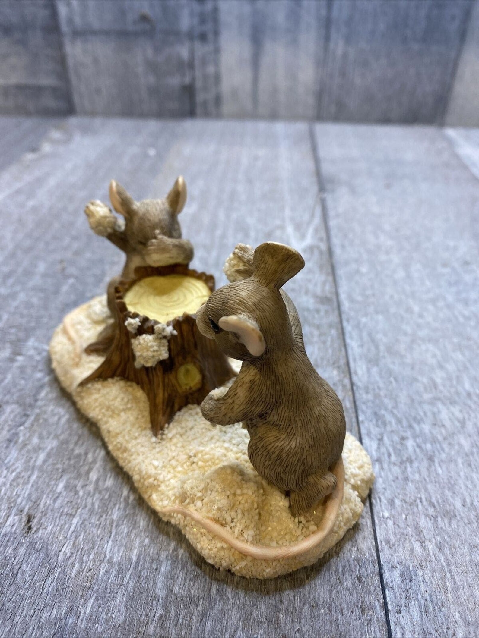 Charming Tails Figurine Mouse Fitz and Floyd Snowball Fight Mice - Etsy