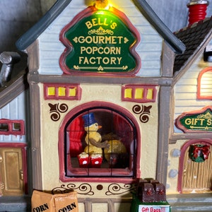 Lemax Bells Gourmet Popcorn Factory - Etsy