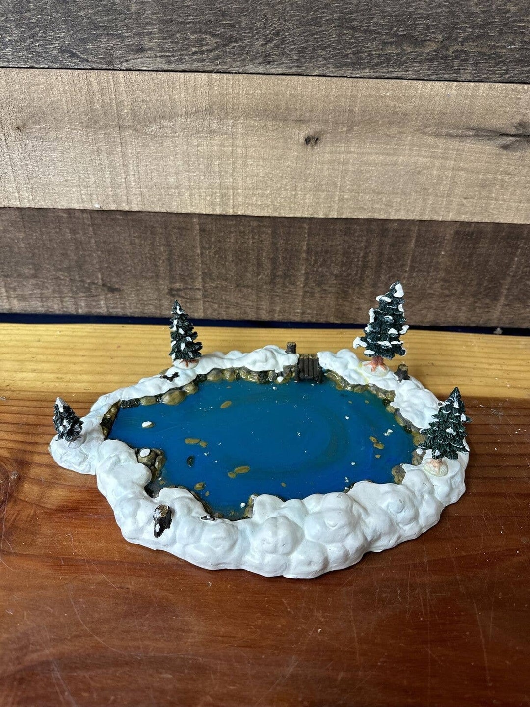 LEMAX Village Collection enchanted Forest mill Pond set of 6 W/ Box - Etsy