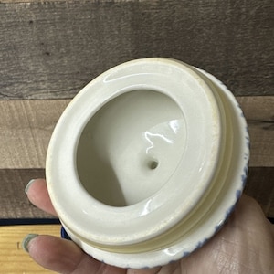 Temptations by Tara Blue Old World Canister Cookie Jar With Sealed Lid ...