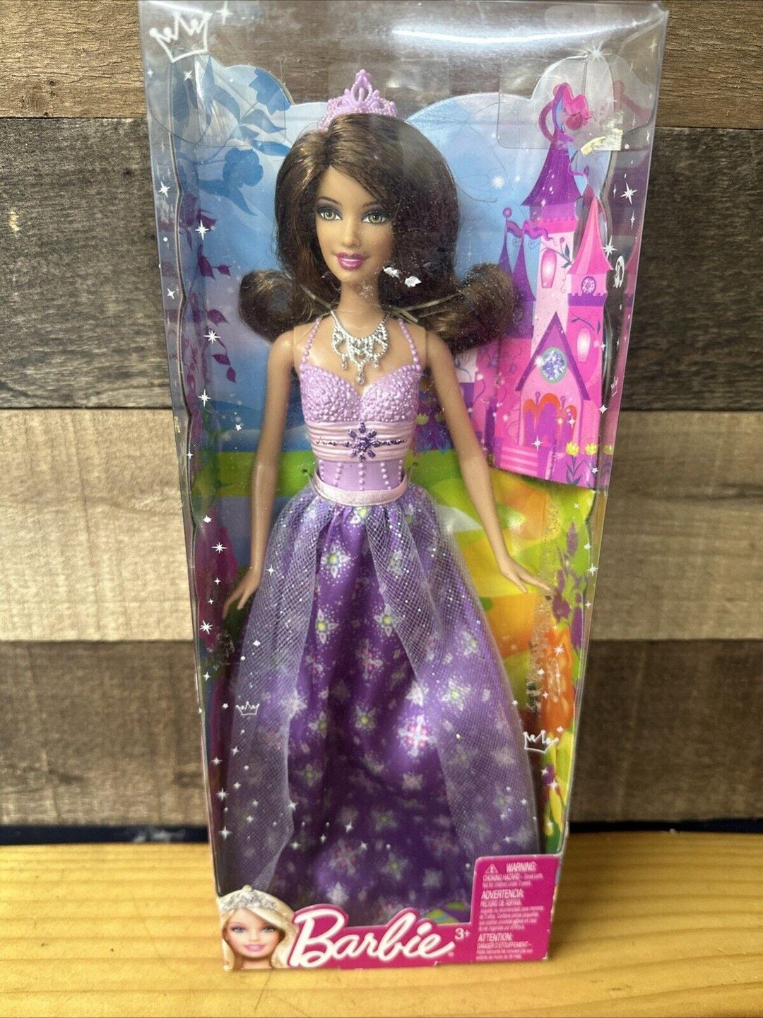 Barbie Fairytale Princess Teresa Purple Dress Mattel #W2858 Hard to ...