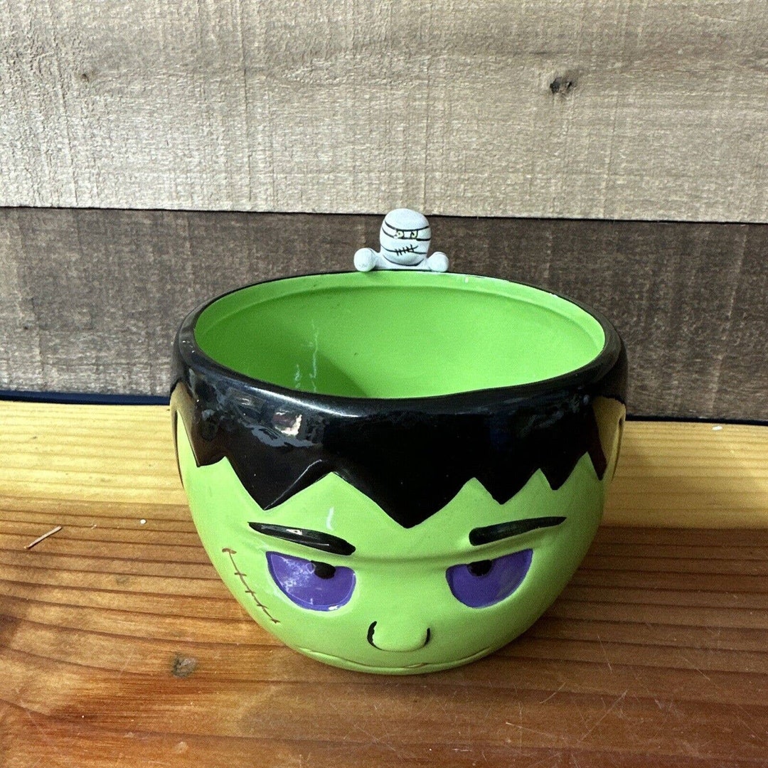 222fifth Fright Night Green Frankenstein 3D Mummy Candy Dish - Etsy