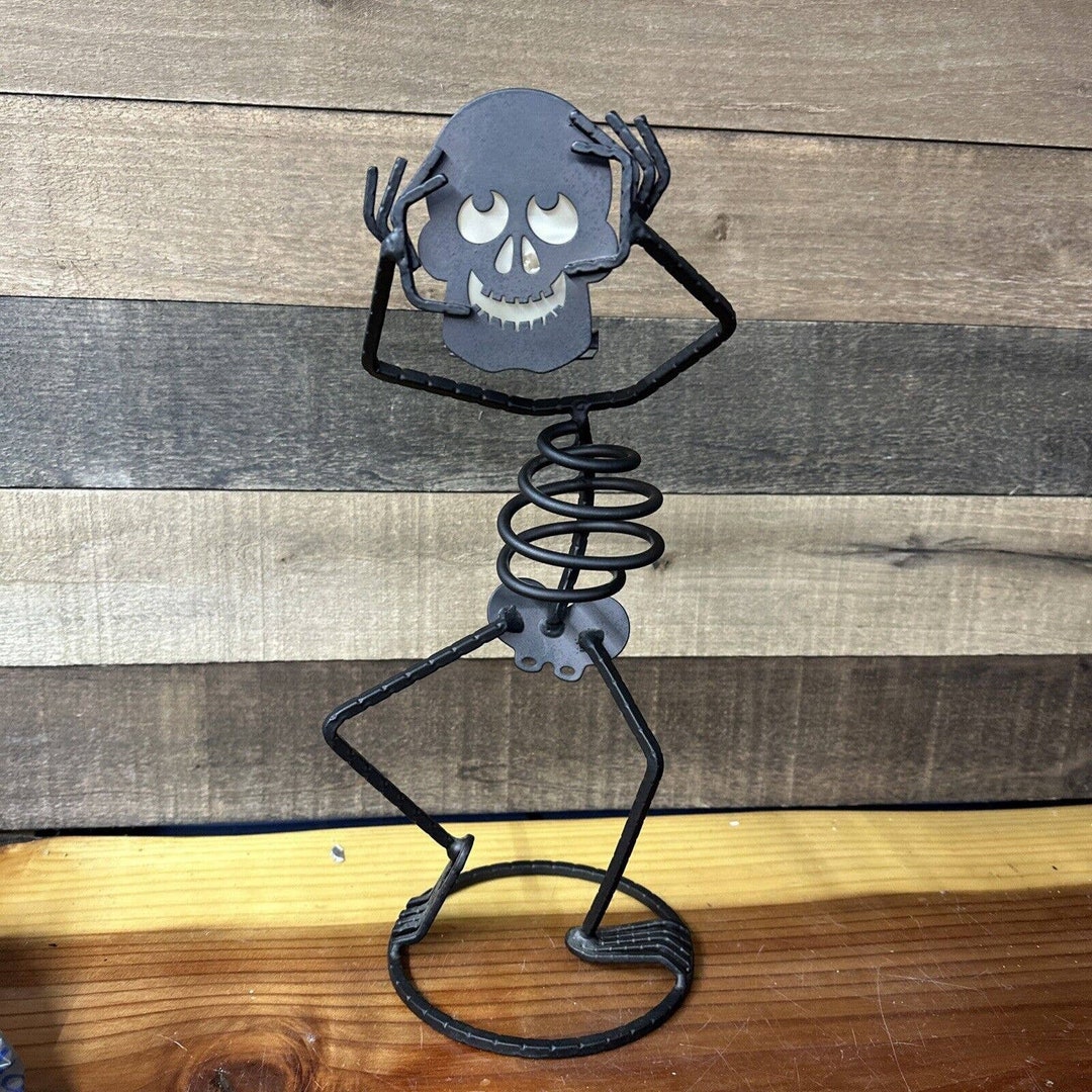 Mr Bones Skeleton Partylite 15.25 Inches Votive Holder - Etsy